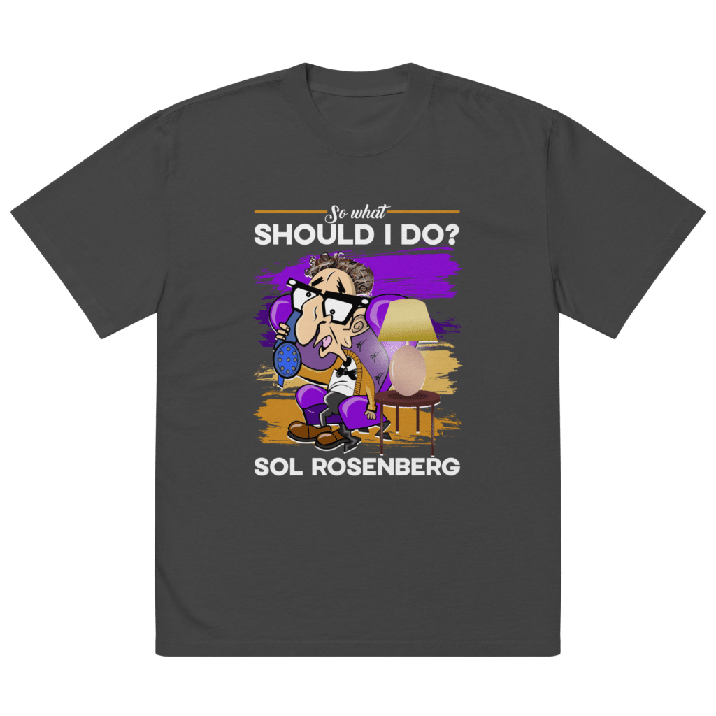 Sol Rosenberg - Oversized faded t-shirt - Black - Jerky Boys Store